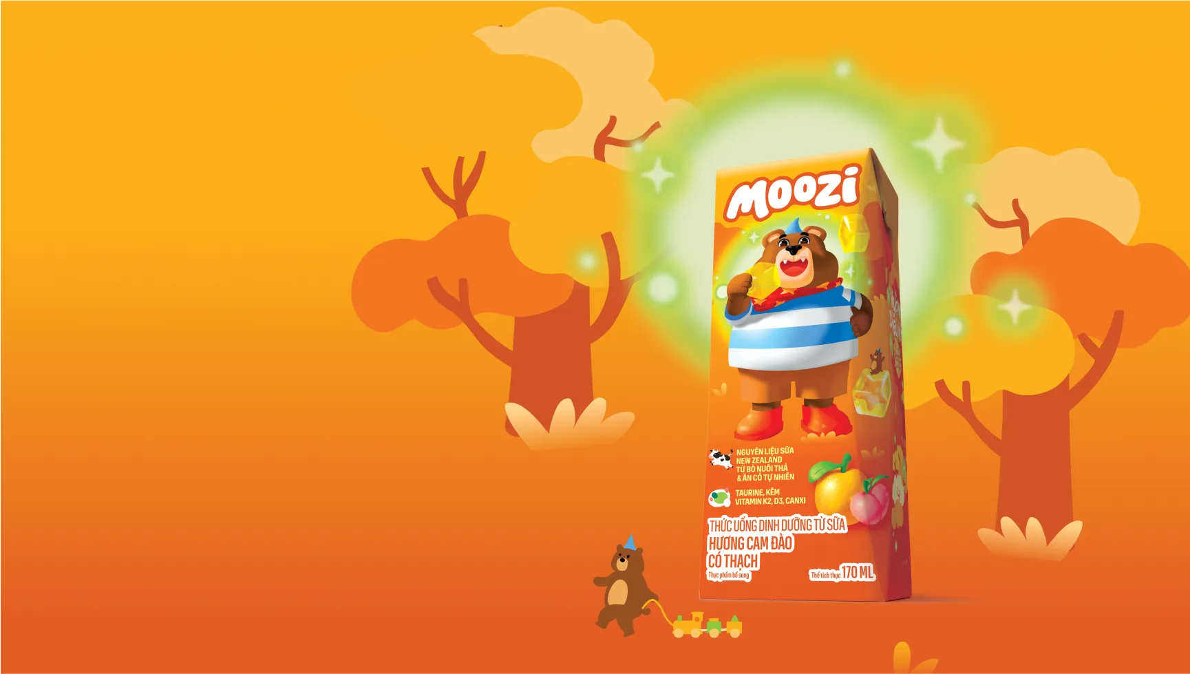 Sữa hương vị Moozi 110ml - MOOZI