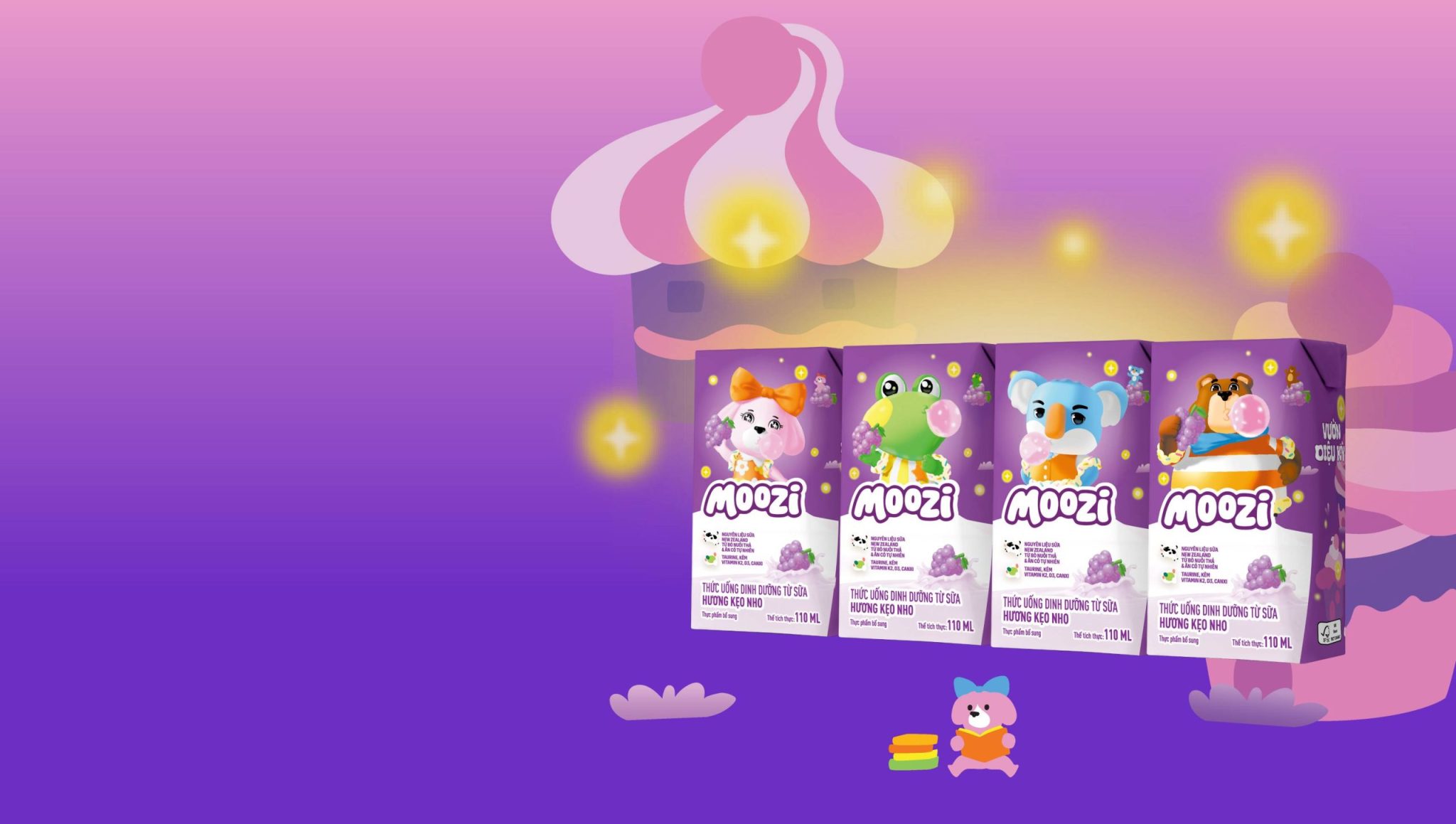 Sữa hương vị Moozi 110ml - MOOZI