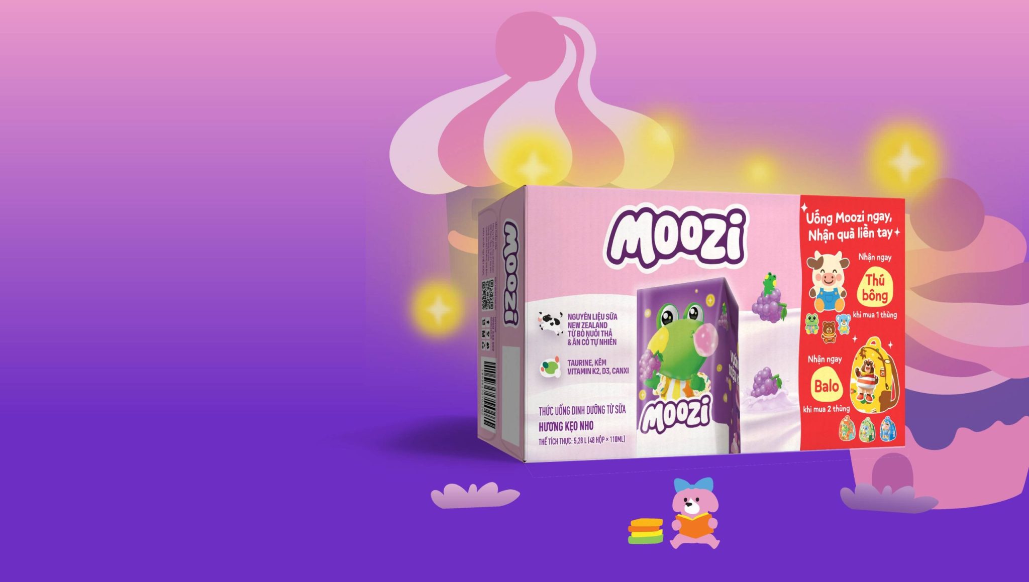 Sữa hương vị Moozi 110ml - MOOZI