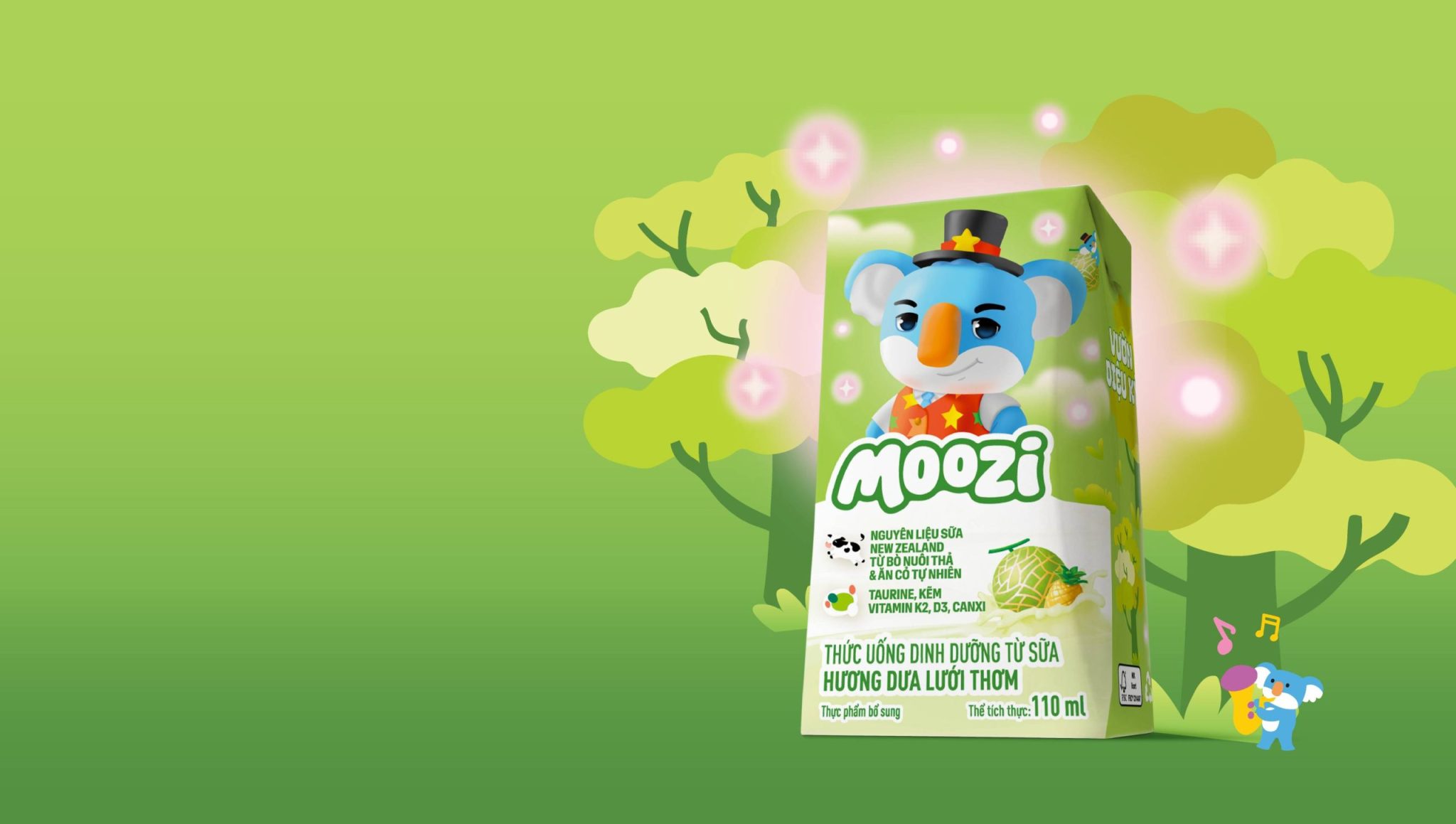 Sữa hương vị Moozi 110ml - MOOZI