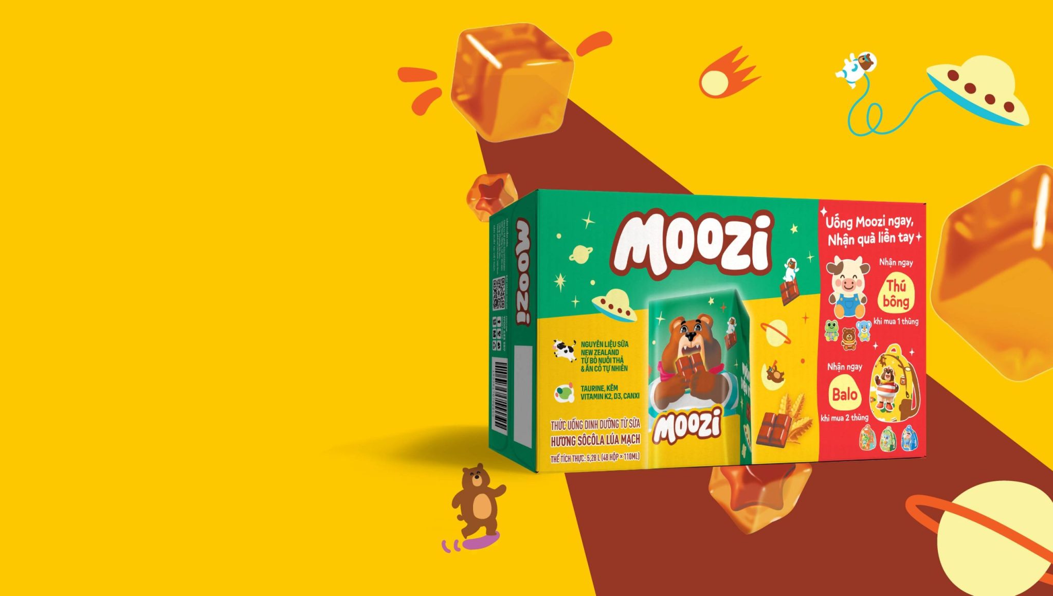 Sữa hương vị Moozi 110ml - MOOZI